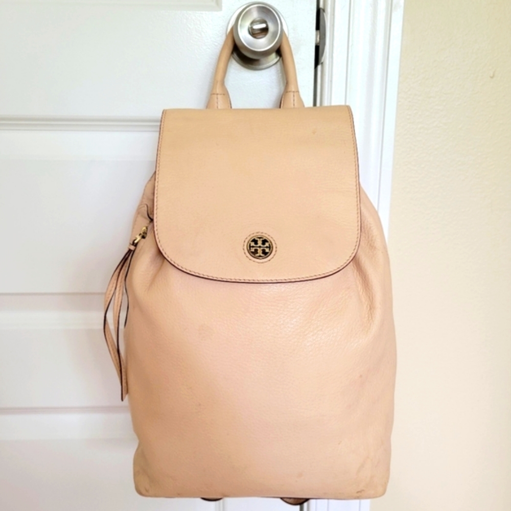 Tory Burch Leather Backpack- Brody - Gem